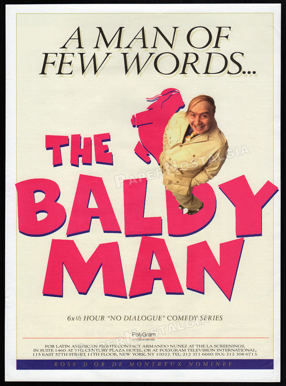 THE BALDY MAN__Original 1995 Trade print AD promo / poster advert ...