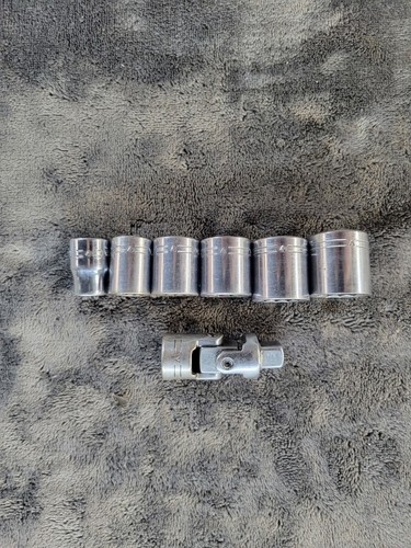 Craftsman Socket Set 3/8" Drive 12 Pt SAE Shallow = V = 7 Pc Made In ...