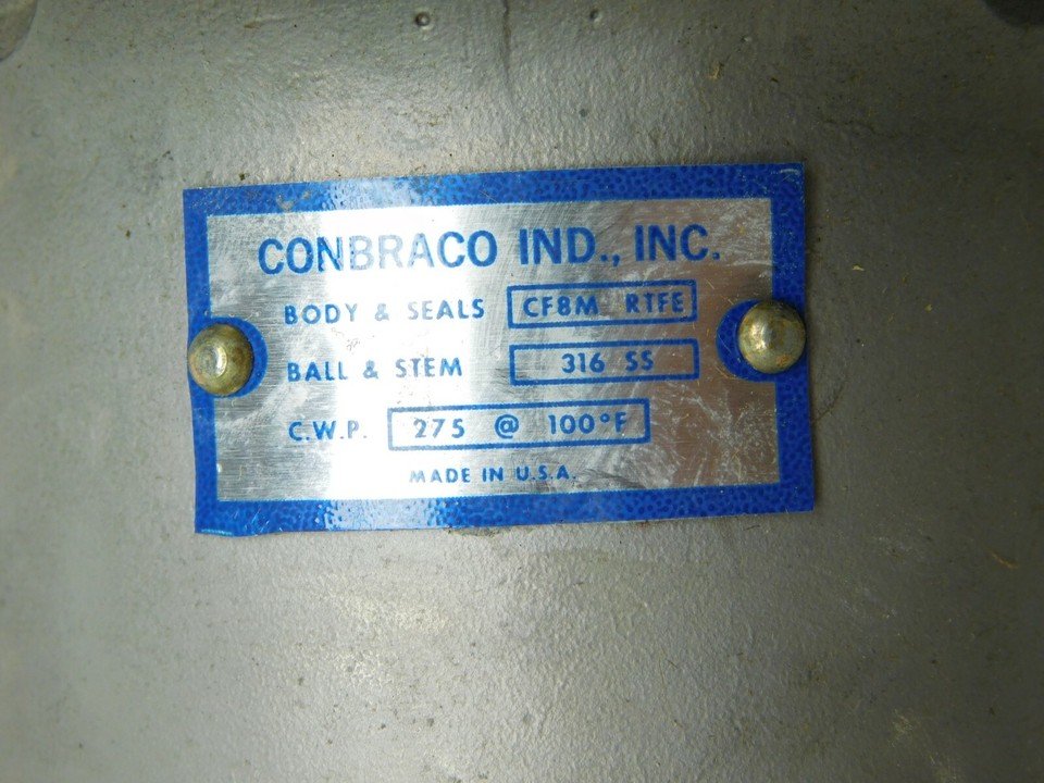 CONBRACO APOLLO 87-108-01 CF8M STAINLESS ANSI 150 FLANGED BALL VALVE ...