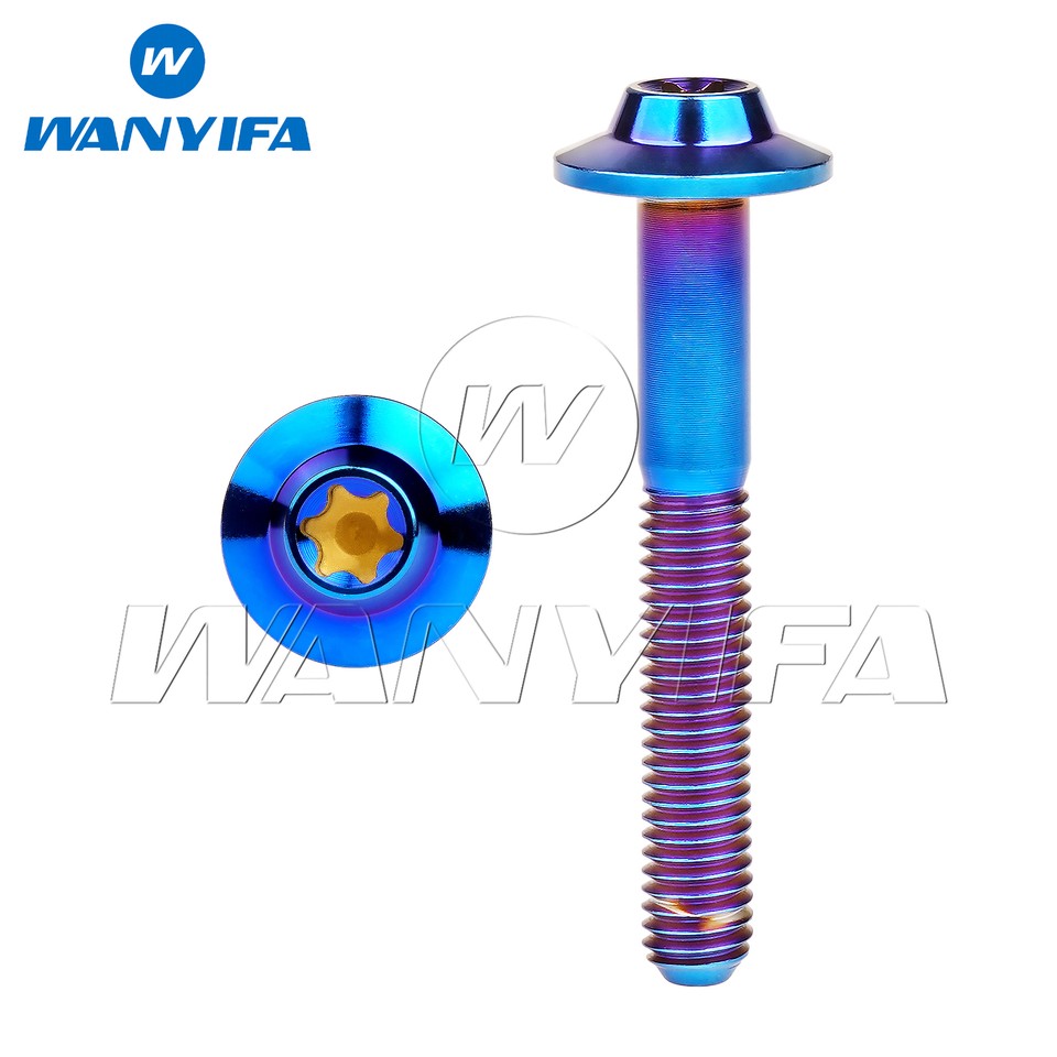 Titanium Bolt M5/M6x10 12 15 20 25 30 35mm Butterfly Torx Head Screw Ti ...