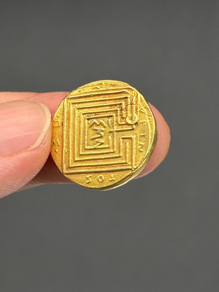 (7.58g)Authentic Greek Coin Knossos Minotaur Labyrinth 19k gold Coin ...