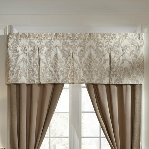 ONE Croscill Madeline PLEATED VALANCE 51 X 19 INCHES NEW WINDOW-VALANCE ...