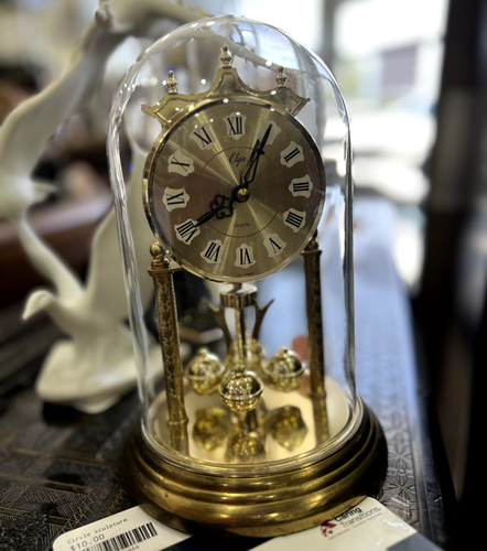Vintage Elgin Anniversary Clock with Glass Dome UNTESTED | eBay