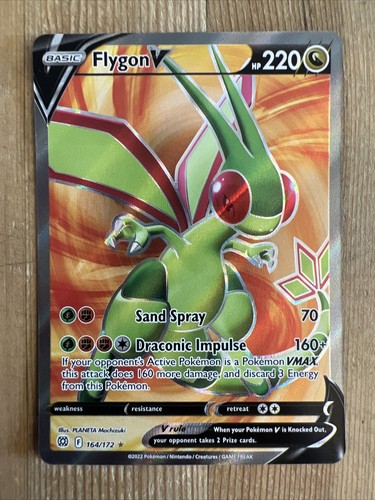Pokémon TCG Flygon V Sword & Shield: Brilliant Stars 164/172 Holo Ultra ...
