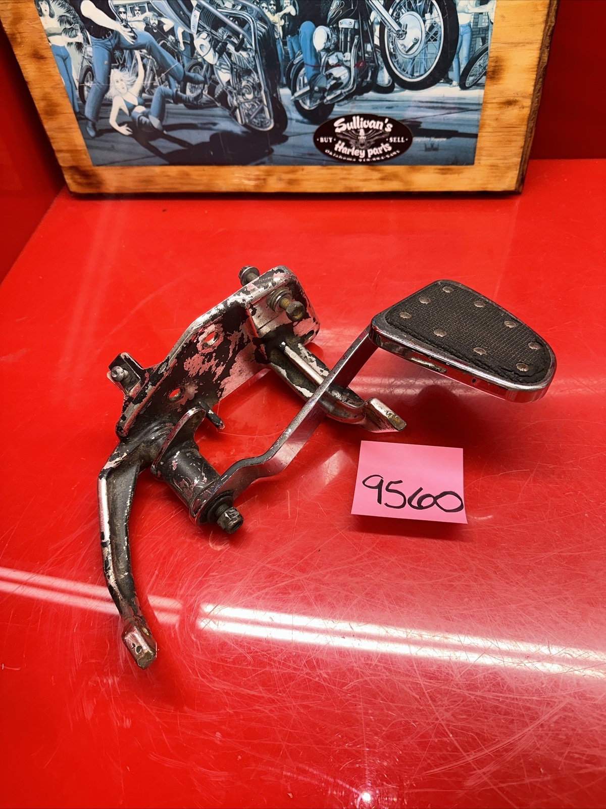 Harley Softail 84-99 Right Brake Pedal Floorboard Mount Bracket ...