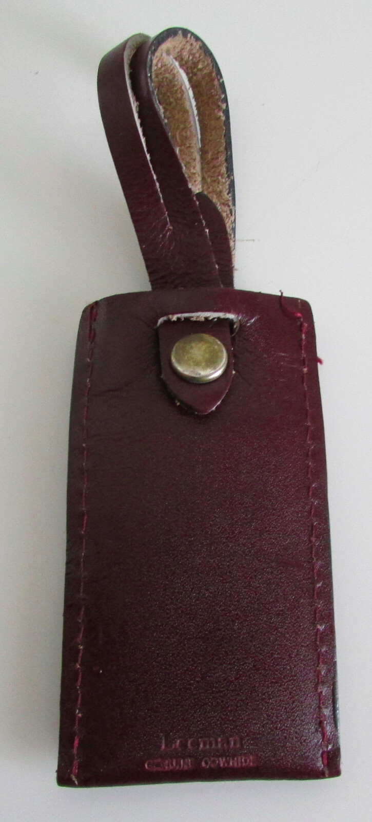 Vintage Marriott's Club Marquis Leeman Genuine Leather Luggage Bag Tag ...