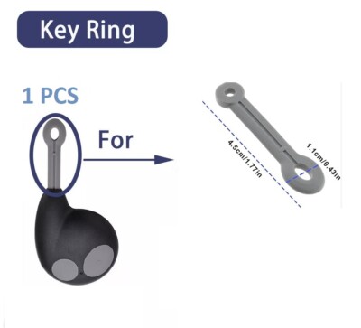 Cobra 2 Button Car Alarm Remote Key Fob case ring rubber Strap Loop ...