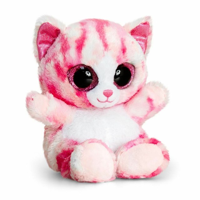 Keel Toys SF0442 15 Cm Animotsu Pink Cat Plush Toy for sale online | eBay