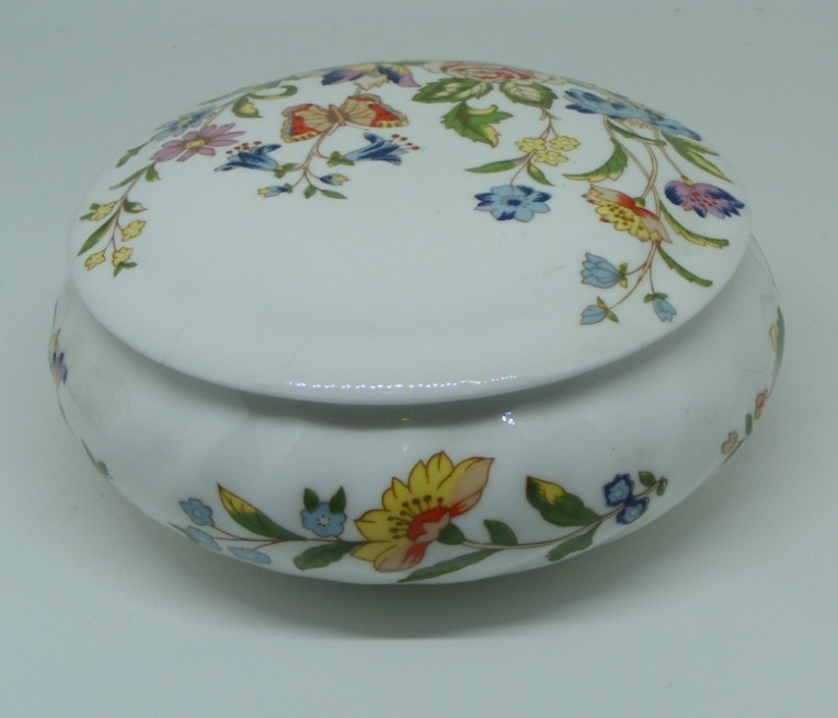 AYNSLEY COTTAGE GARDEN DESIGN BONE CHINA LIDDED TRINKET BOX | eBay UK