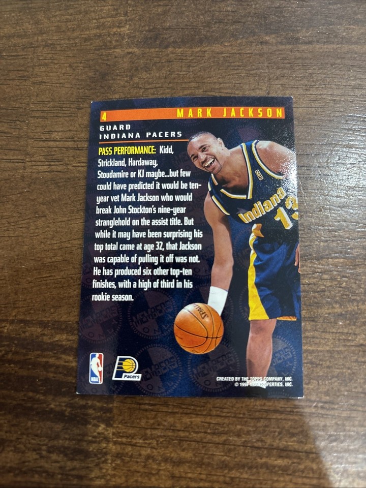 Mark Jackson Indiana Pacers 1996-97 Stadium Club Members Only 55 #4 | eBay