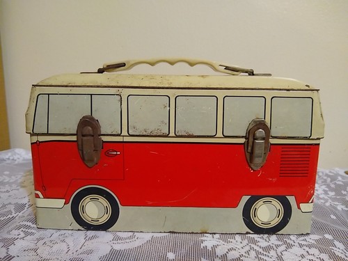 Vintage 1960’s Omni-Graphics VW Volkswagen Bus Tin Lunchbox VERY RARE ...