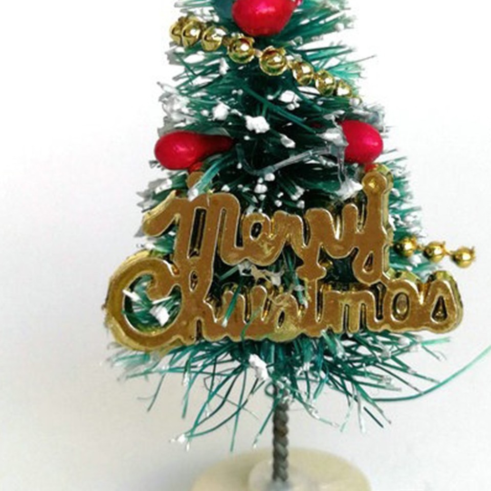 6pcs Mini Christmas Tree Ornament Creative Christmas Tree Desktop ...