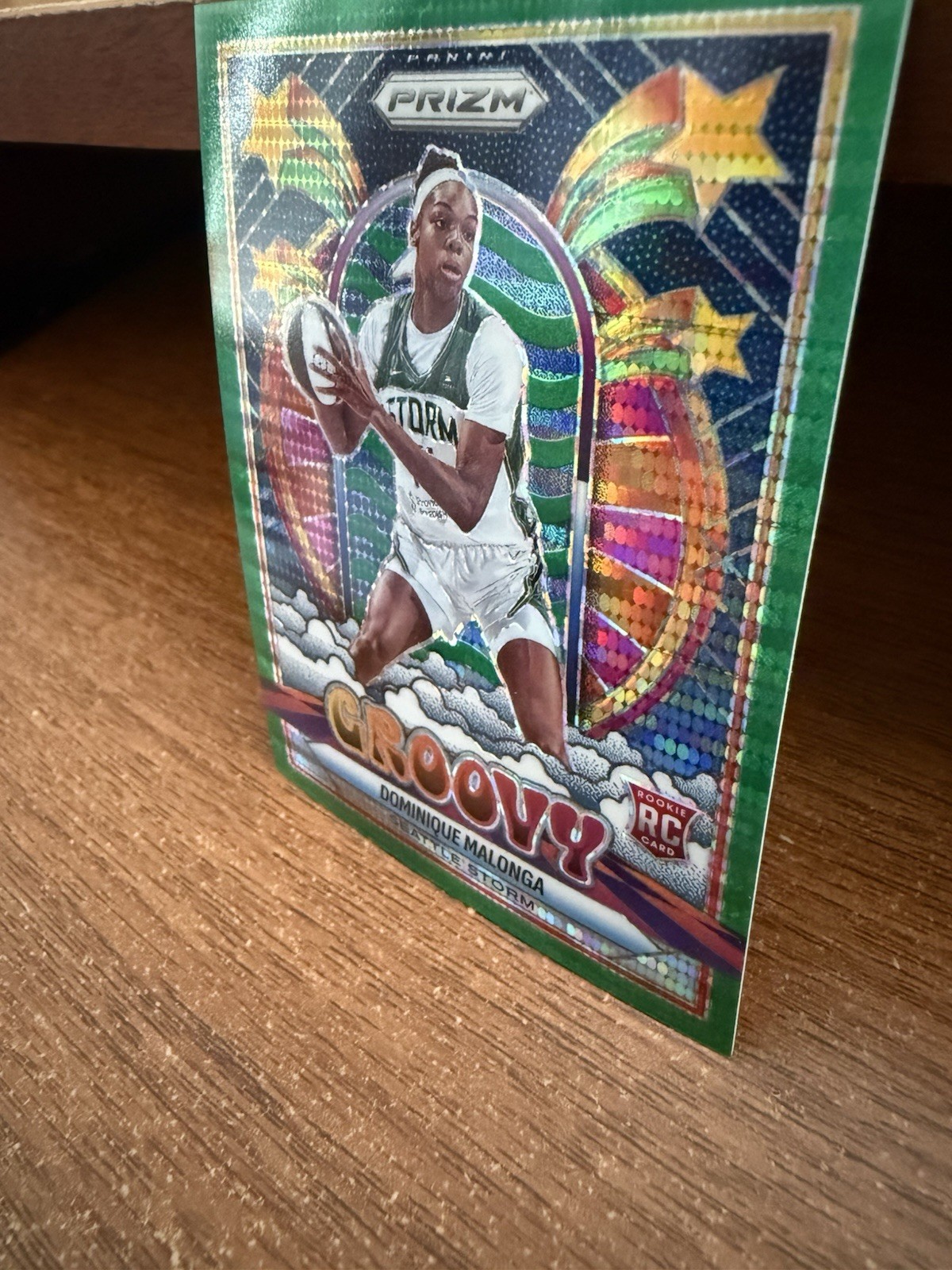 2025 WNBA Prizm Groovy Green Pulsar Dominique Malonga Jersey + Color ...