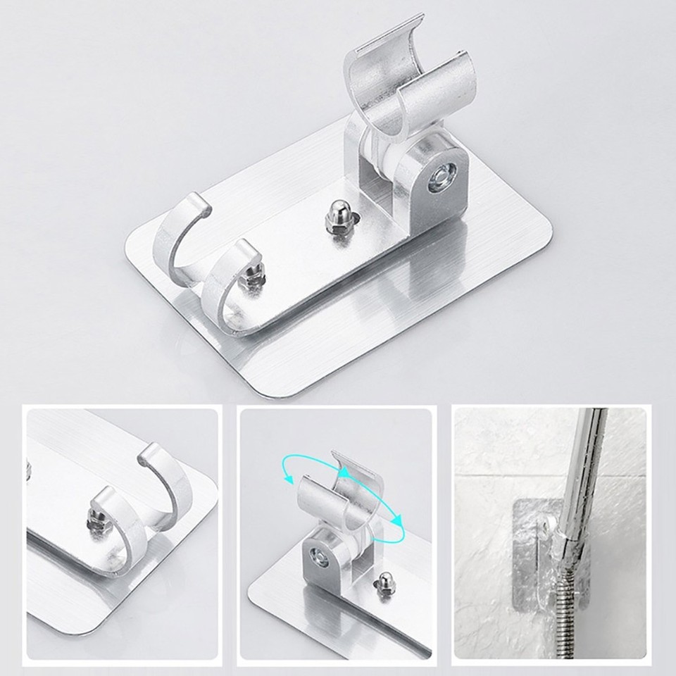 Shower Head Holder Shower Bracket 1PC Aluminum Wall Mount Home & Garden ...
