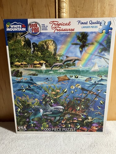 White Mountain Puzzle Tropical Treasures John Enright 1000 pcs ...