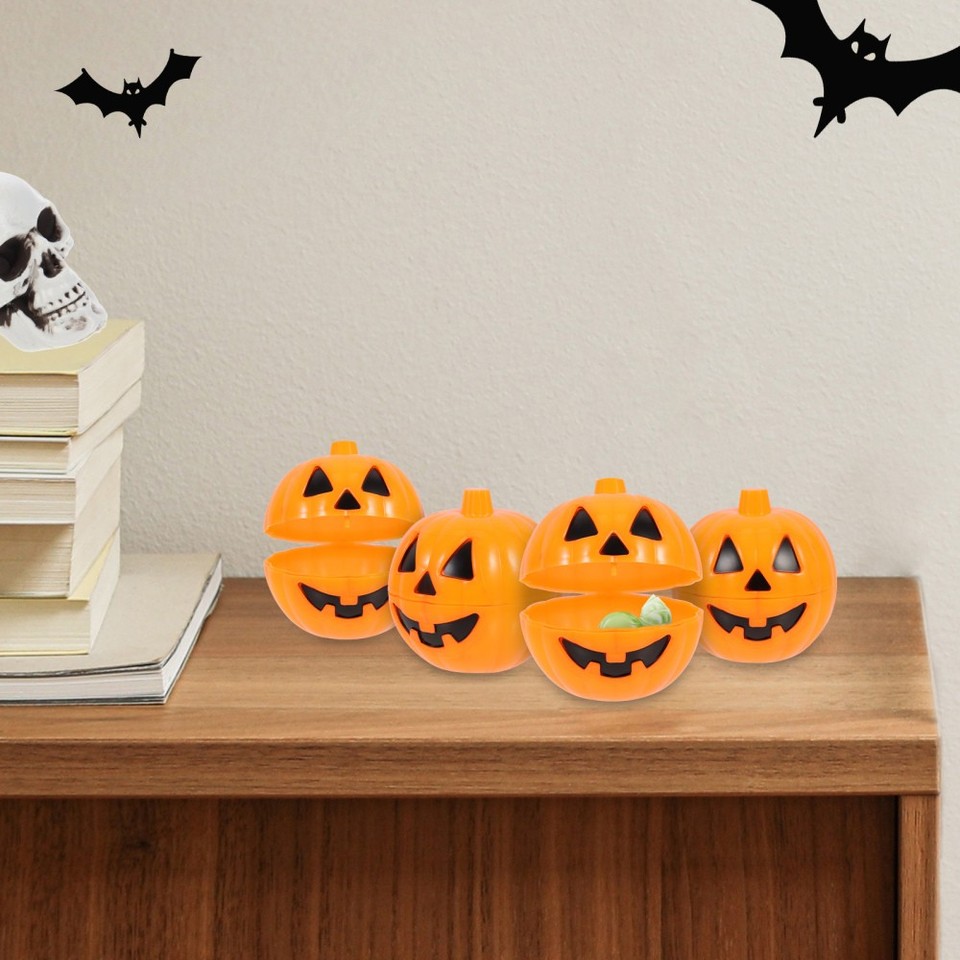 12Pcs Small Pumpkin Storage Box Case Plastic Container Candy Box ...