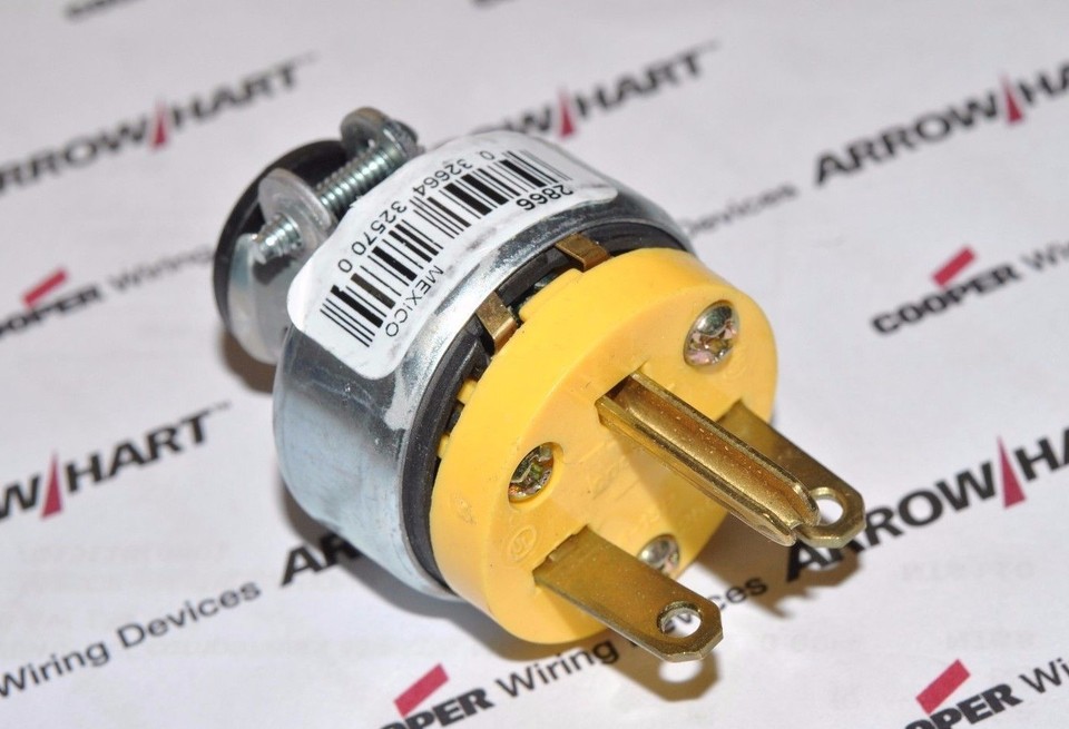 1pcs- 2866 COOPER WIRING Eaton 15A 250V 6-15 Vinyl Armored and Rubber ...
