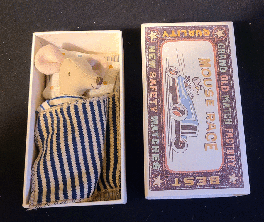 Maileg Big Brother Mouse In Mouse Race Matchbox Plush Toy Super Cute ...