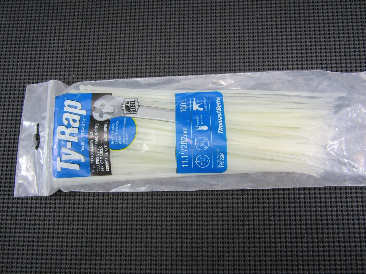 Ty-Rap TY526M Nylon 11" 282mm Cable Tie - 100 Pieces | eBay