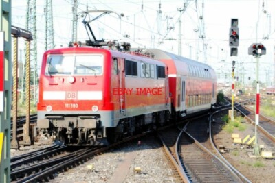 PHOTO GERMAN RLY - DB CLASS 143.0 BO-BO NO.143 190 ENTERING FRANKFURT ...