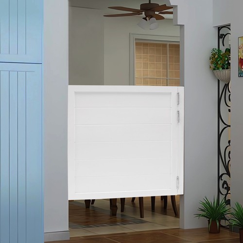 Entrance Swinging Door Solid Wood Swinging Door w/ Spring Hinges 35.4 ...