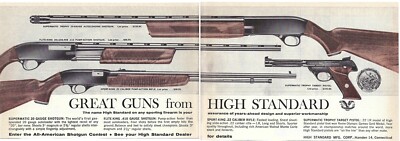 1964 High Standard Shotguns Rifle Pistol Great Guns Vintage Print Ad ...