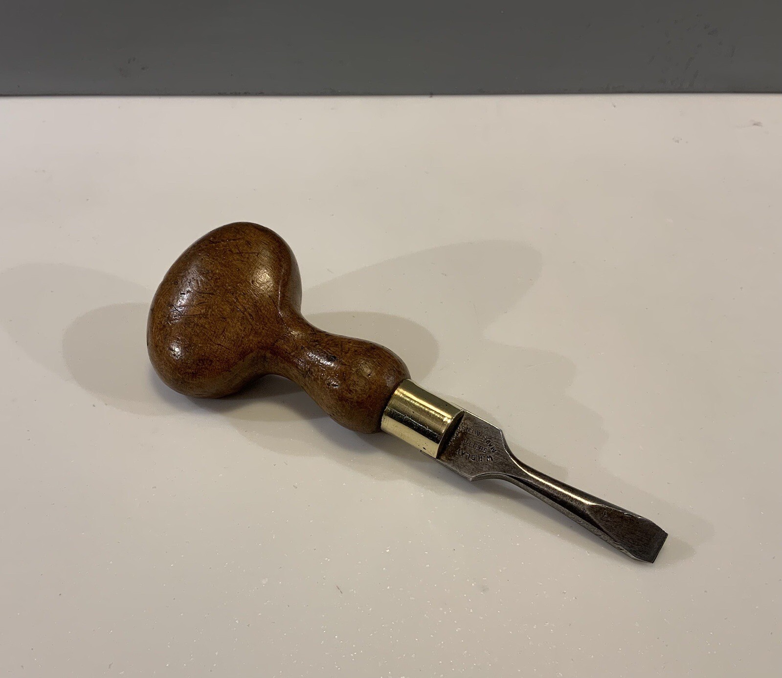 VINTAGE W.H.CLAY SHEFFIELD STUBBY SCREWDRIVER WITH BEECH HANDLE | eBay