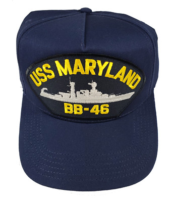 USS MARYLAND BB-46 HAT - Navy Blue Golf - Veteran Owned Business | eBay