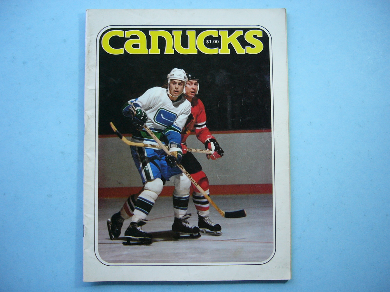 1977/78 VANCOUVER CANUCKS VS CHICAGO BLACK HAWKS PROGRAM DALE TALLON ...