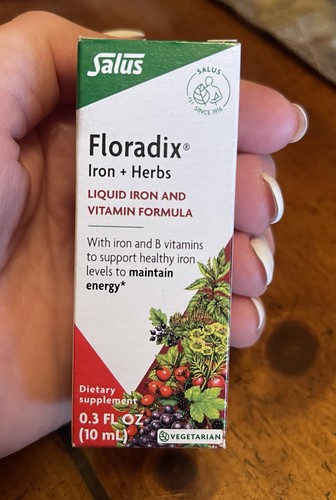 Floradix Iron Plus Herbs Liquid Iron and Vitamin Supplement 0.3 Fl. Oz ...