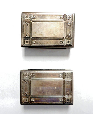 Tiffany & Co. Sterling Silver, A Pair Of Matching Vintage Match Box ...