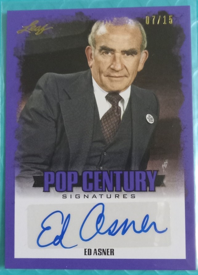 2015 Leaf Pop Ed Asner #7/15 auto. "Lou Grant" Mary Tyler Moore Show (Deceased) | eBay