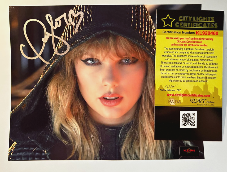 TAYLOR SWIFT Signed 8x10" (Reputation Era) Authentic Original Autograph ...