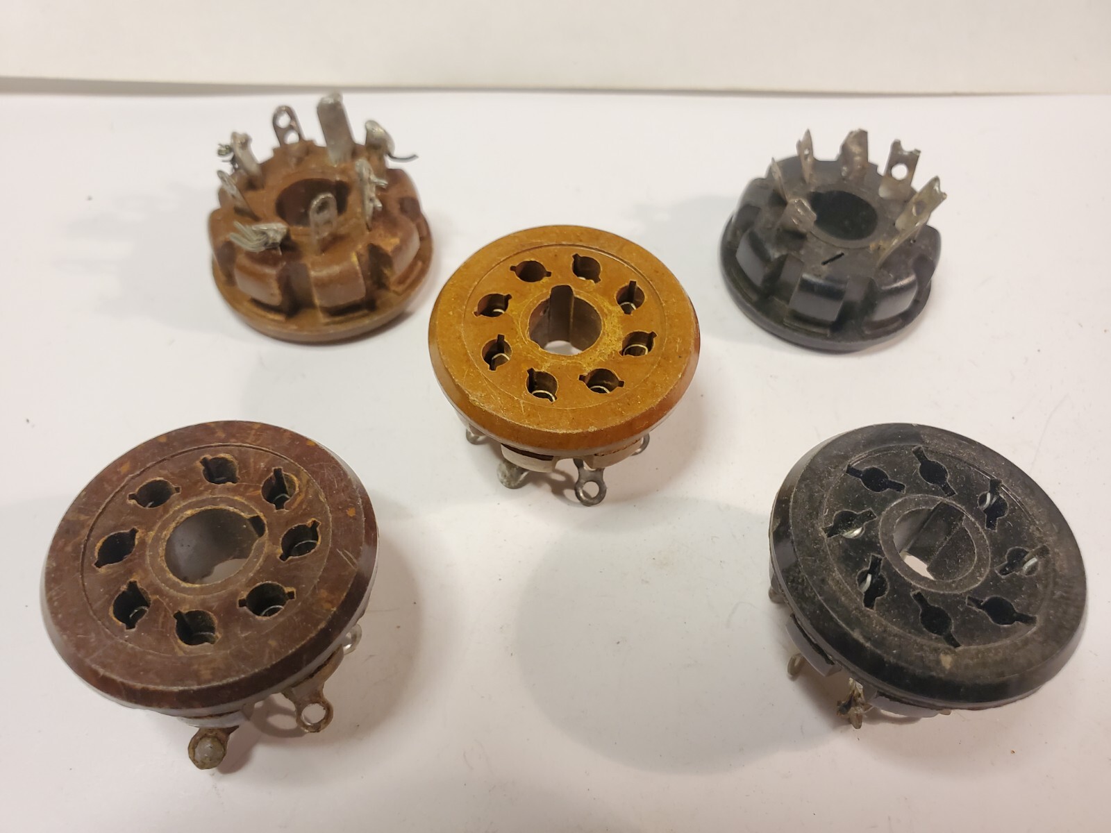 (5x) Amphenol & Cinch 8 pin vacuum tube plug socket, made in USA | eBay