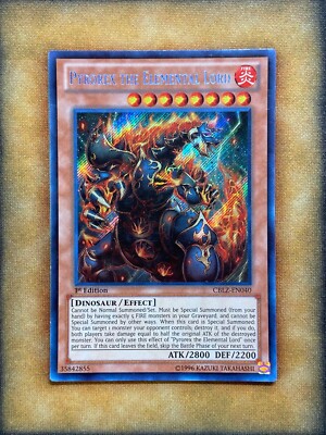 Yugioh Pyrorex the Elemental Lord CBLZ-EN040 Secret Rare 1st Ed LP | eBay