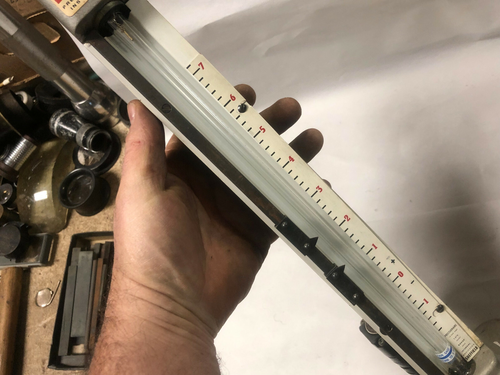 MACHINIST TOOLS LATHE MILL Sheffiled PrecisionAir Column Gage Gauge ...