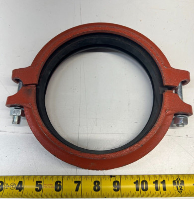6" SCI 65SR Standard Weight Rigid Grooved Coupling C Gasket Green 1000 psi 180°F | eBay