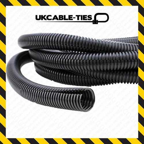 Split Conduit Black Split Flexible Tube Cable Tidy Corrugated Trunking ...