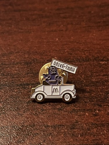 McDonald's Mascot Grimace Drive-Thru Employee Lapel Hat Pin | eBay