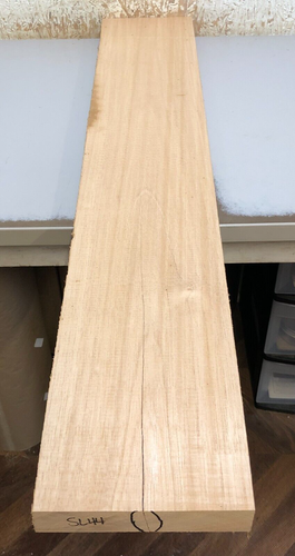SL44) Spanish Cedar (40" x 7") Slab 1.5" thick Kiln Dried Wood (defects ...