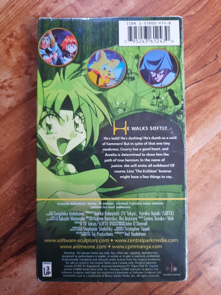 The Slayers Try Anime VHS - A Hero Descends? - New Sealed 795243612430 ...