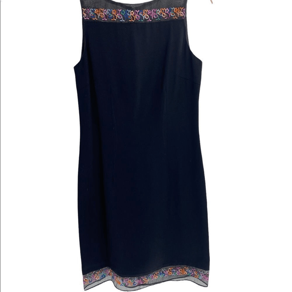Dani Max black dress with embroidery - Gem