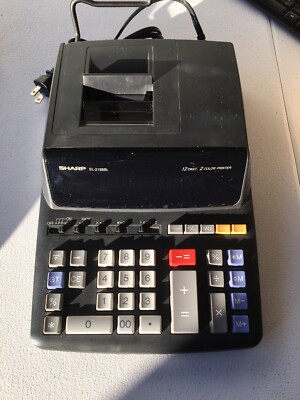 Sharp EL-2196BL 12 Digit Desk Calculator Sharp Desk Adding Machine 2 ...