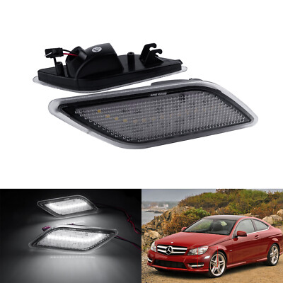 Pair For 12-15 Mercedes BENZ W204 C300 C350 C63 AMG LED Front Side ...
