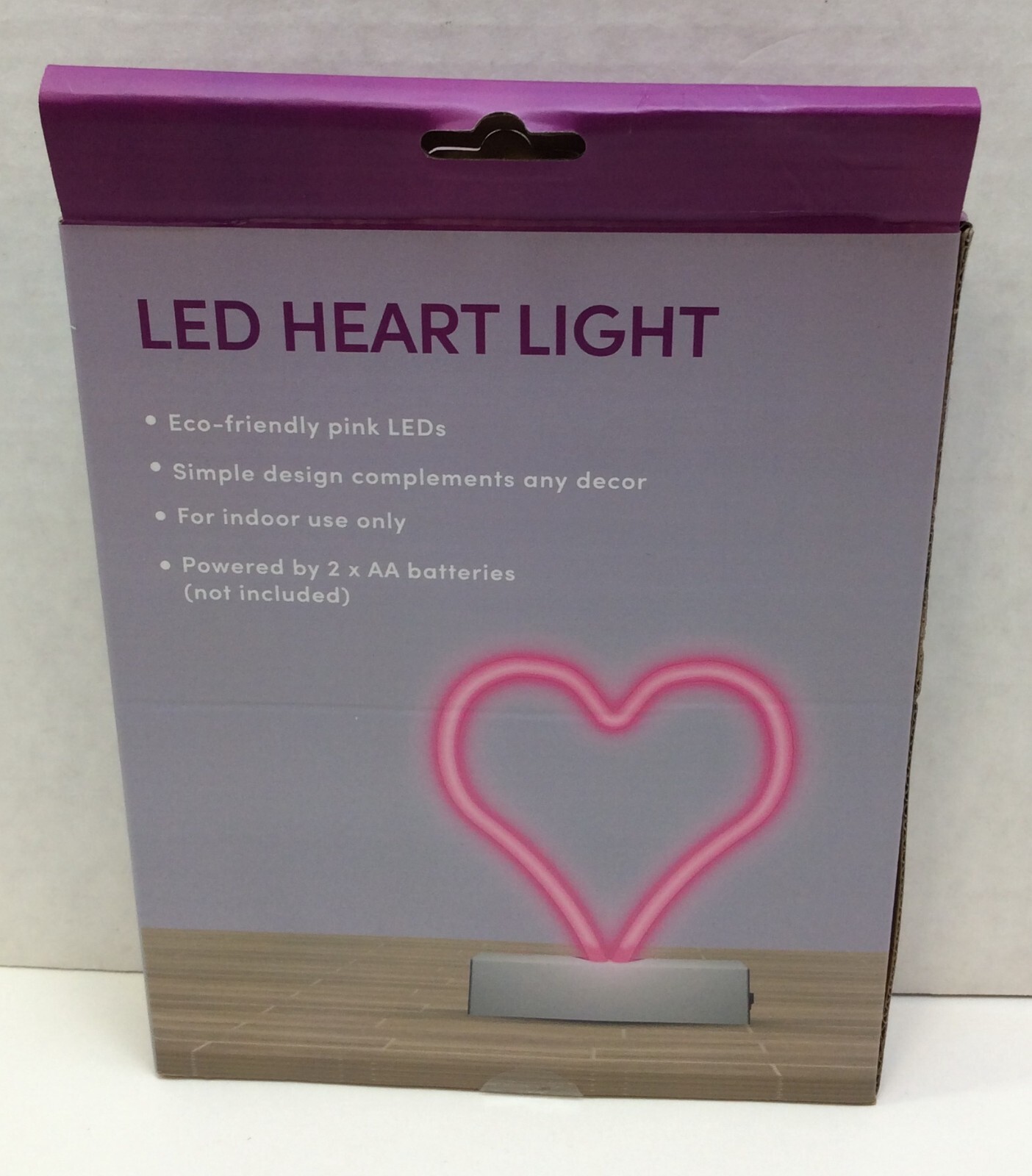 LED Heart Light Pink 6.5", Battery Operated (2 x AA) Free Shipping | eBay