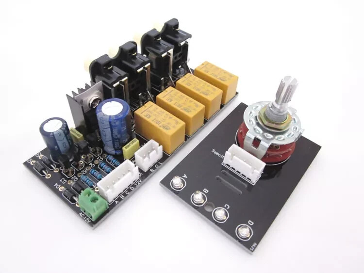 🔥Audio Input Signal Selector Relay Board/Signal Switching Amplifier ...