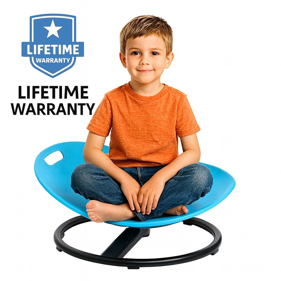Sensory Spinning Chair Kids & Adults ADHD Autism Support Swivel Seat ...
