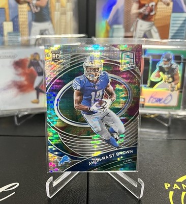2021 Panini Spectra - Amon-Ra St. Brown #169 Celestial Prizm /99 (RC ...