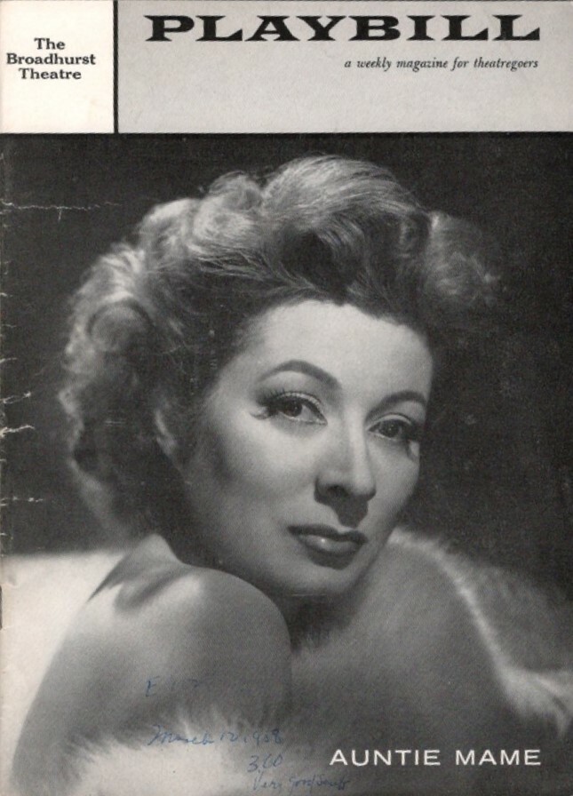 Greer Garson "AUNTIE MAME" Polly Rowles / Peggy Cass 1958 Broadway ...