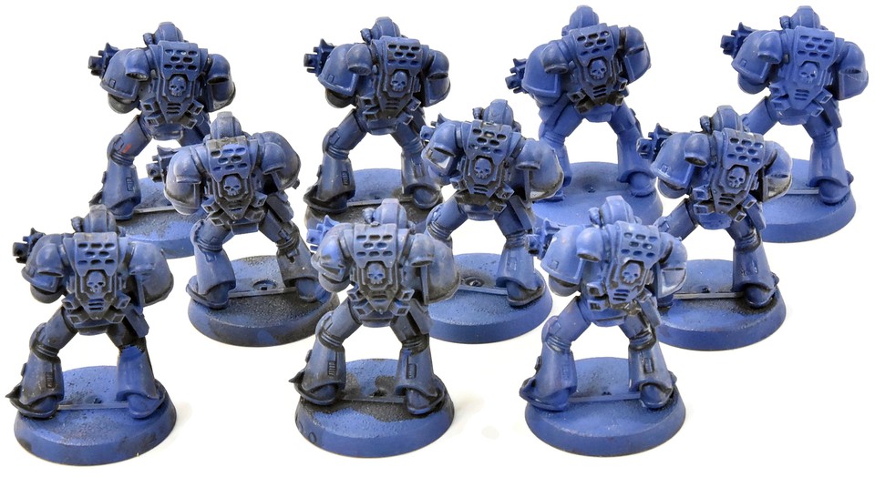 SPACE MARINES 10 Tactical Marines #8 Warhammer 40K Squad | eBay